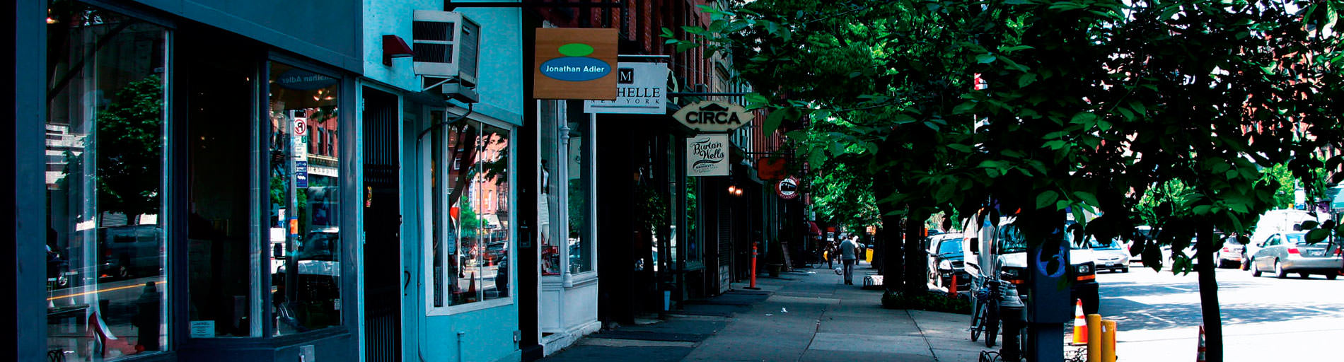 City Sidewalk Flags Banners